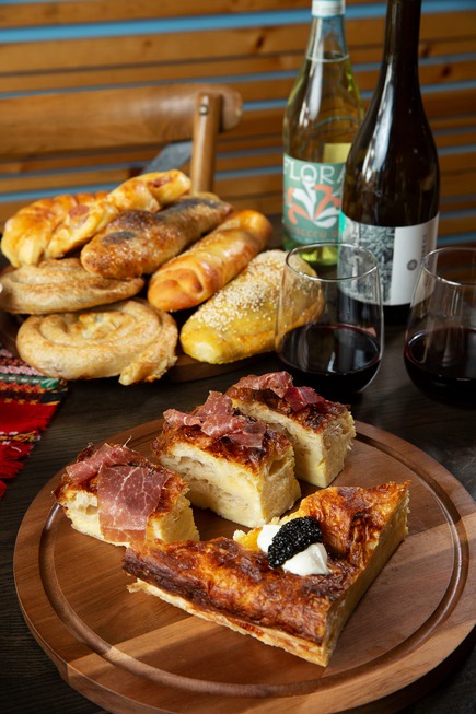 Vegas Test Kitchen - Banichka with Caviar, Jason Iberico Banichka Bites ...