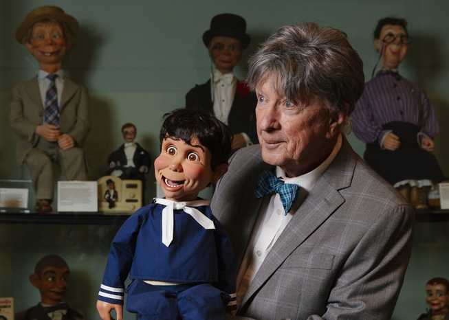 Ventriloquist Valentine Vox - Valentine Vox poses for a photo with a ...