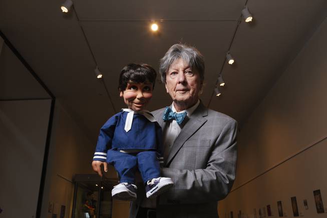 Ventriloquist Valentine Vox - Valentine Vox poses for a photo with a ...