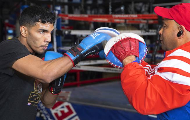 Photograph : Boxer Joey Borrero - Las Vegas Sun News