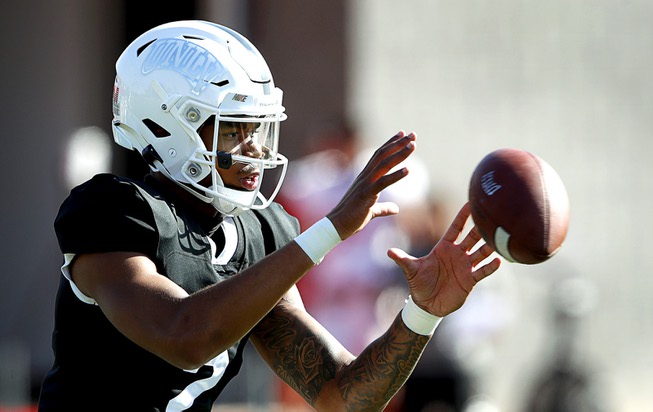 April 6, 2021: UNLV Football Practice - UNLV Rebels quarterback Doug ...