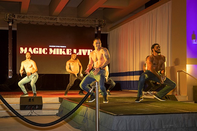 Renovation Details Unveiled At the Sahara - Cast members of Magic Mike ...