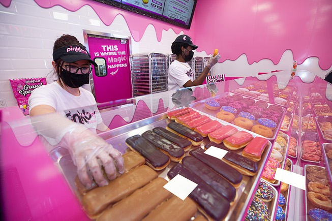 Pinkbox Opens Fourth Shop - Staff fills customer orders during the ...