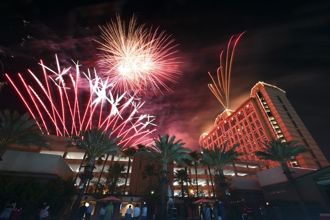 Station Casinos Celebrates Its 45th Anniversary - Fireworks light up ...