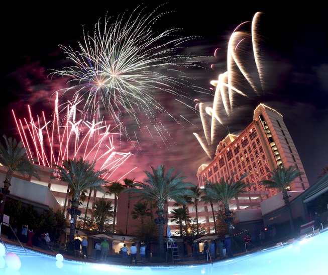 Station Casinos Celebrates Its 45th Anniversary - Fireworks light up ...