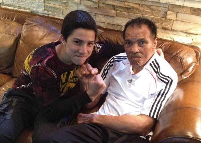 Nico Ali Walsh - Nico Ali Walsh with his grandfather Muhammad Ali ...