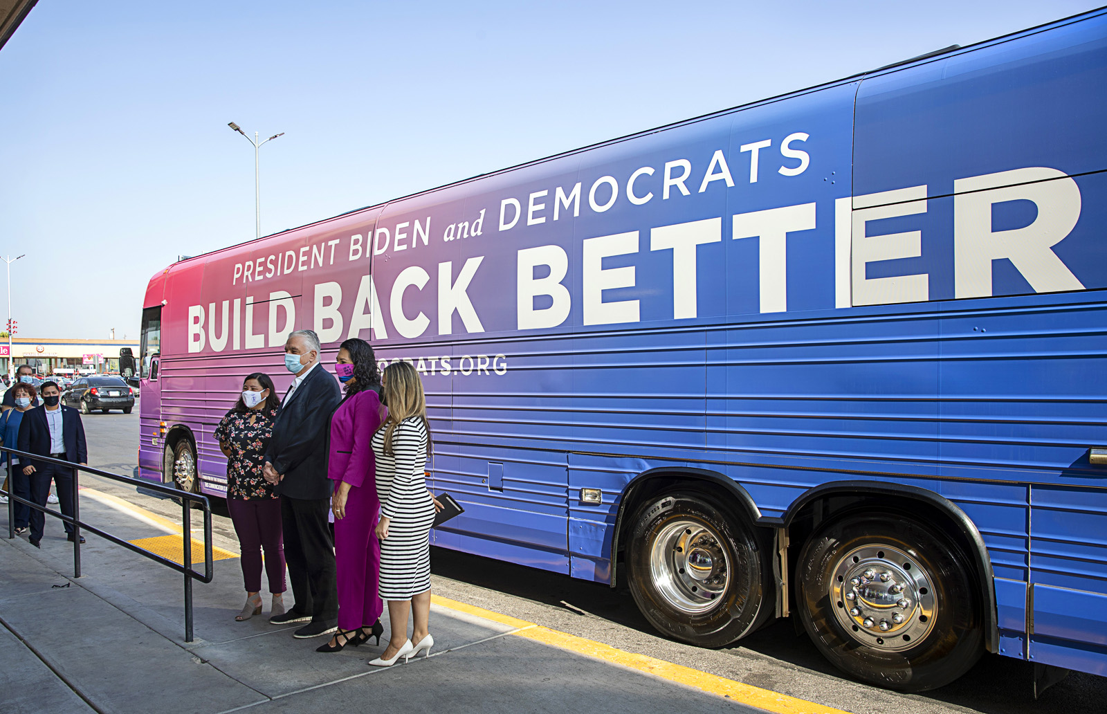 "Build Back Better" Bus Stop - Las Vegas Sun News