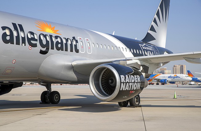 Allegiant's Raiders Plane Unveiled at McCarran - An Allegiant Air ...