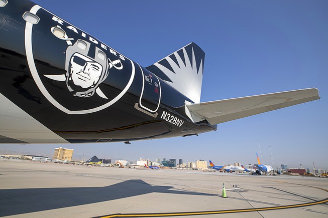 Allegiant's Raiders Plane Unveiled at McCarran - The Las Vegas Raiders ...