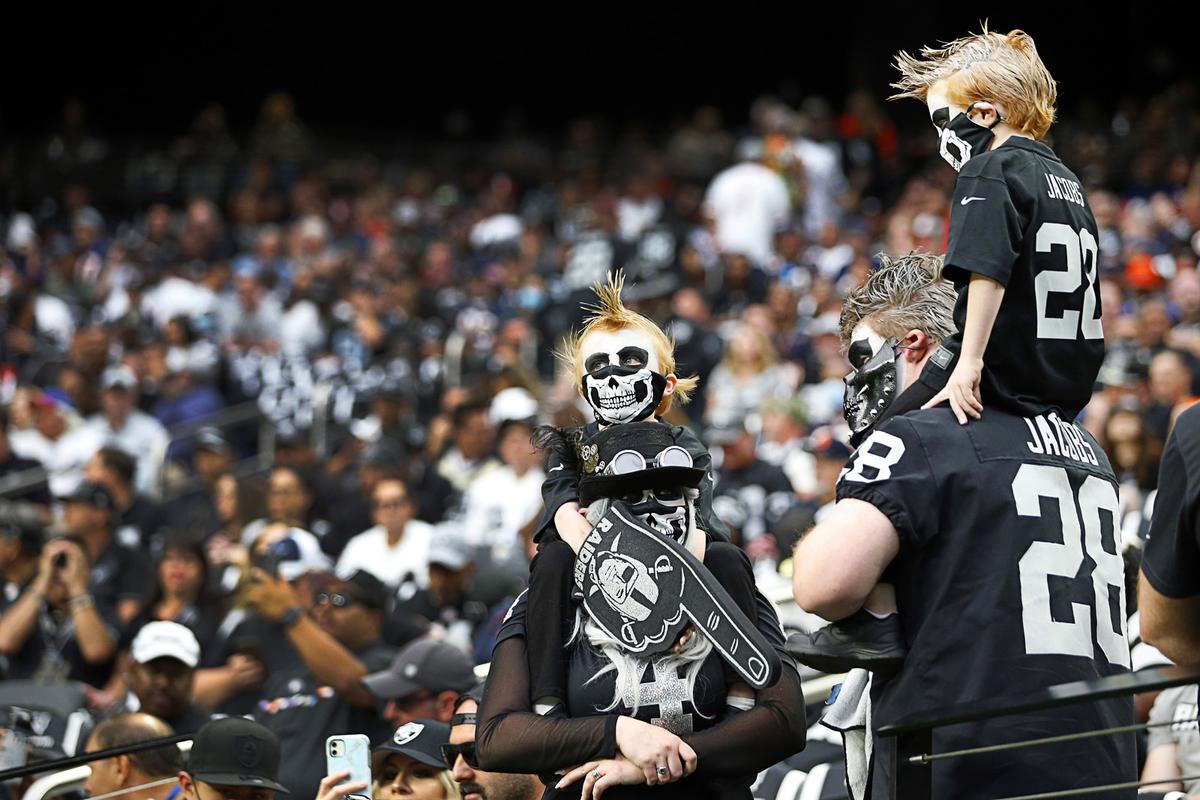 Discounted Raiders gear to be sold outside Allegiant Stadium this ...