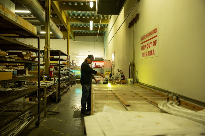 Young Electric Sign Company - John Robbins, neon glass bender at YESCO ...