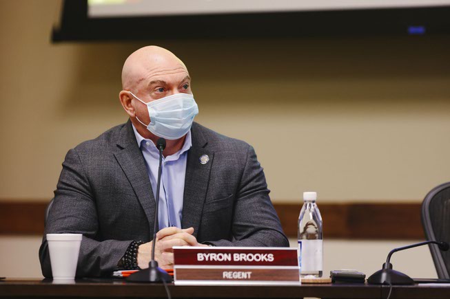 NSHE Board Meeting - Regent Byron Brooks attends a Nevada System for ...