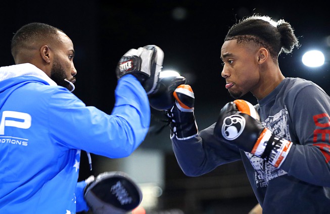 Boxers Prepare For Fights At MGM - Super welterweight boxer Amari Jones ...
