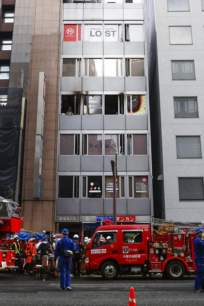 Suspected arson in downtown Osaka building leaves 24 dead - Las Vegas ...