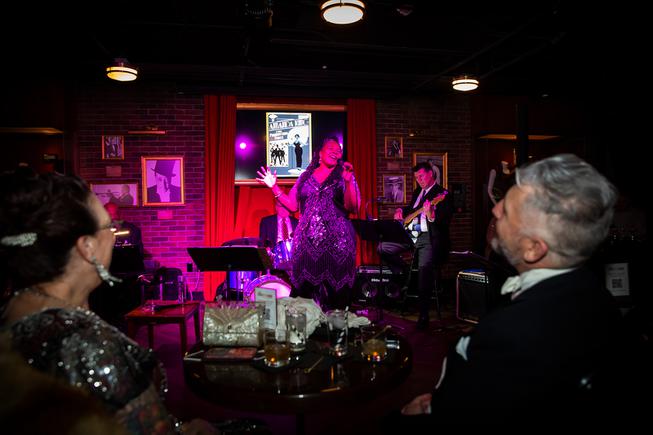 NYE Party at The Mob Museum - Tammy and Mark Musselwhite enjoys a ...