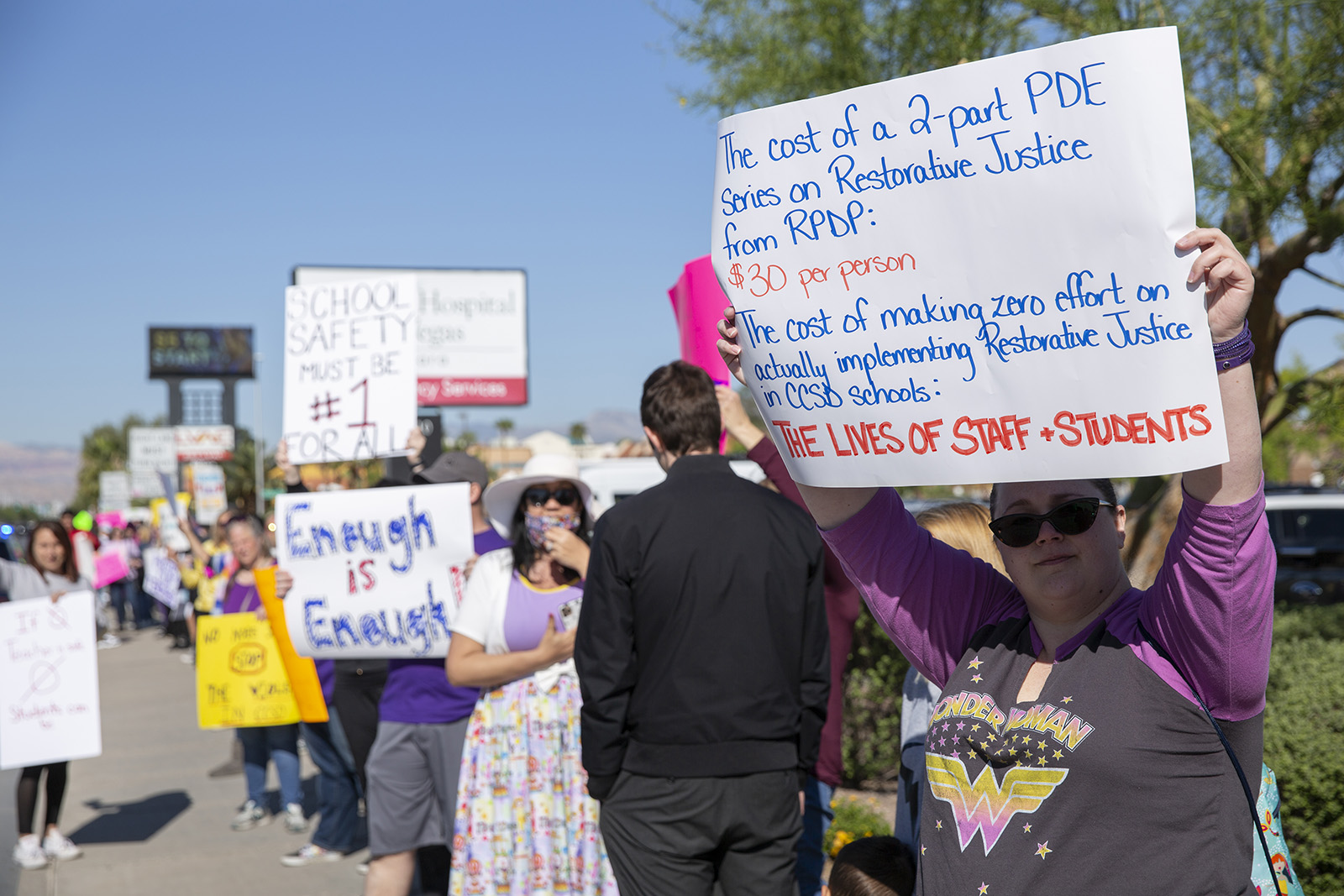 Teachers Protest Against School Violence - Las Vegas Sun News