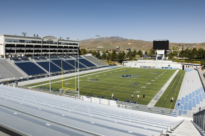 University of Nevada, Reno - Students practice at Mackay Stadium at the ...