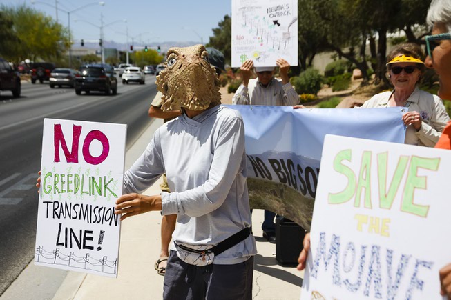 Greenlink Transmission Line Protest - Mojave Green Founder Shannon ...