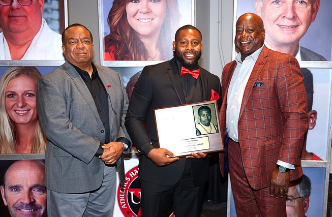 UNLV Athletics Hall of Fame 2022 - Jovan "Wink" Adams, center, UNLV ...