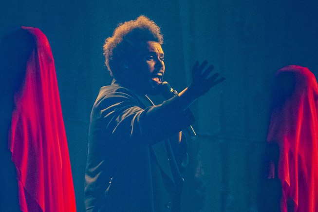 The Weeknd at Allegiant - The Weeknd performs during the After Hours ...