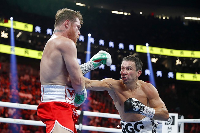 Photograph : Canelo vs Triple G: Fight 3 - Las Vegas Sun News