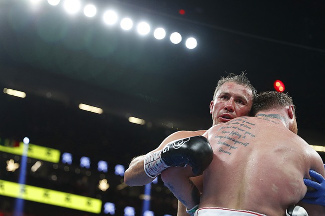 Photograph : Canelo vs Triple G: Fight 3 - Las Vegas Sun News