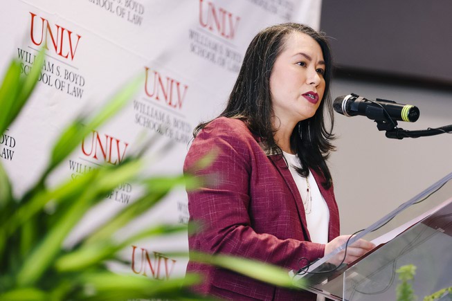 Photograph : William S. Boyd School of Law Dean Leah Chan Grinvald ...