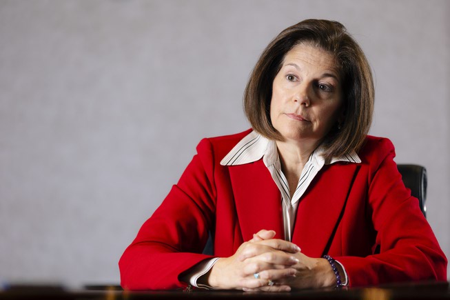 Photograph : Senator Catherine Cortez Masto Interview - Las Vegas Sun News