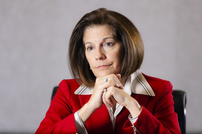 Photograph : Senator Catherine Cortez Masto Interview - Las Vegas Sun News