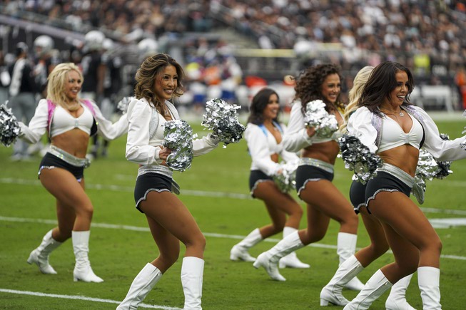 Raiders Defeat Texans, 38-20 - The Raiderettes perform during an NFL ...
