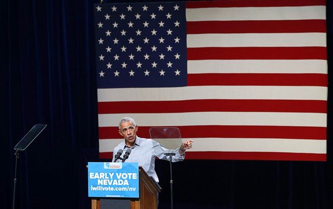 Obama Headlines Early Voting Rally - Former President Barack Obama ...