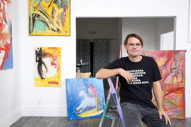 Photograph: Artist Brian C. Gibson - Las Vegas Weekly
