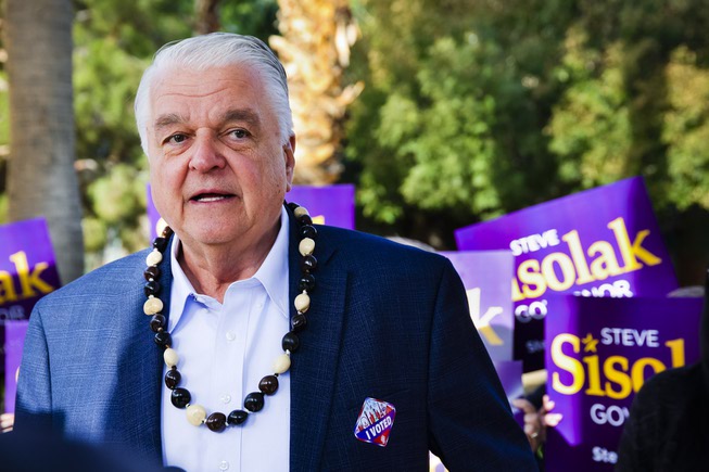Nevada Governor Steve Sisolak Votes - Nevada Governor Steve Sisolak ...
