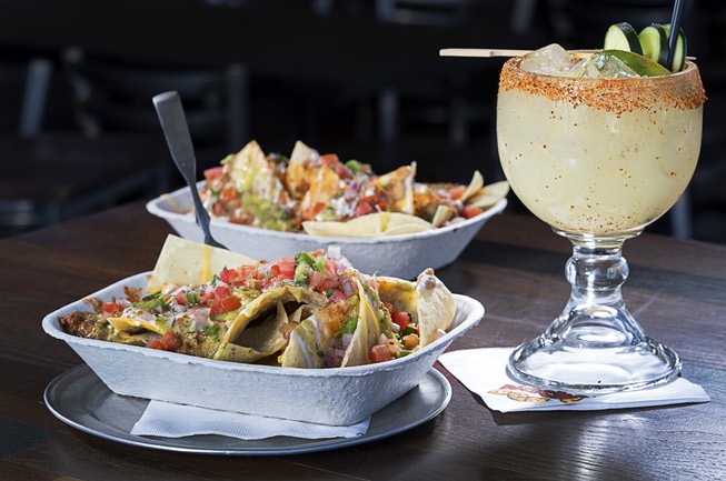 Photograph : Nacho Daddy's Supreme Tostada Nacho - Las Vegas Sun News