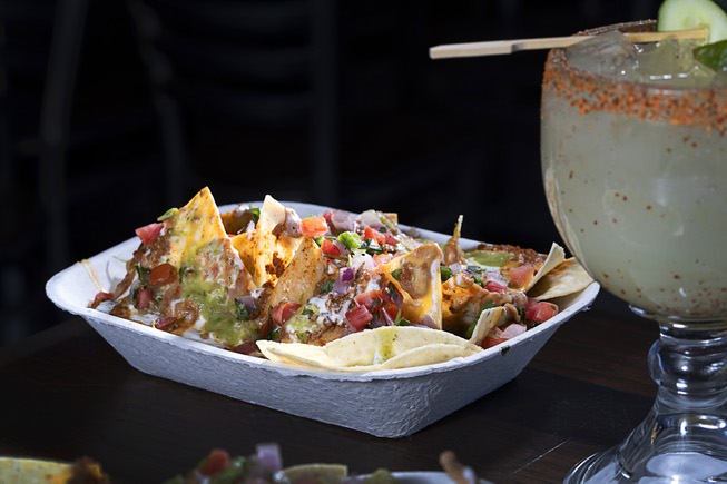 Photograph : Nacho Daddy's Supreme Tostada Nacho - Las Vegas Sun News