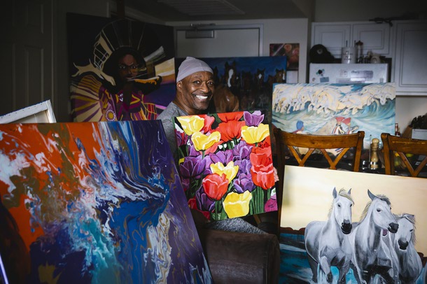 Photograph: Artist George Fielder - Las Vegas Weekly