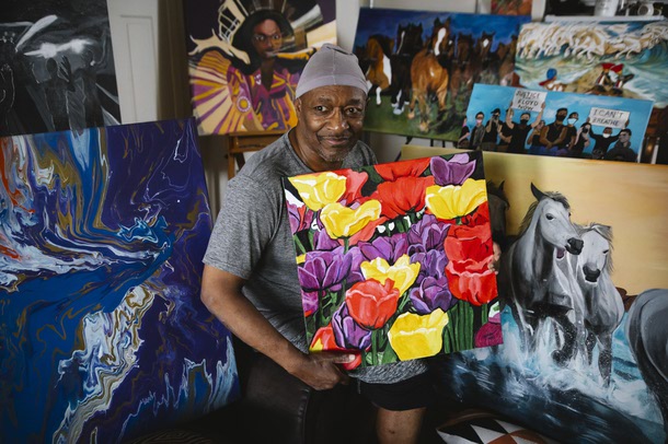 Photograph: Artist George Fielder - Las Vegas Weekly