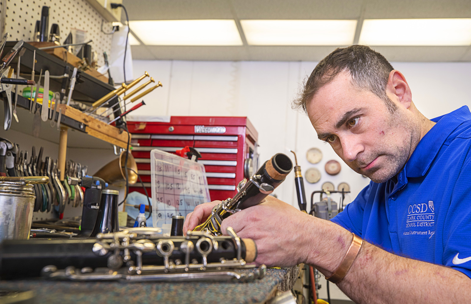 CCSD Musical Instrument Repair Shop - Las Vegas Sun News