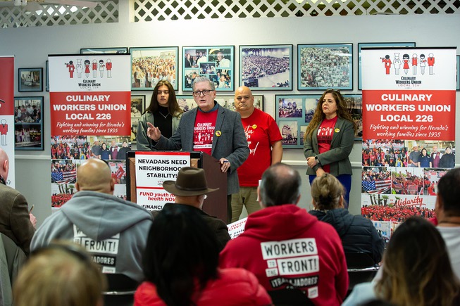 Photograph : Culinary Workers Union 226 Unveils Nevada Legislation ...