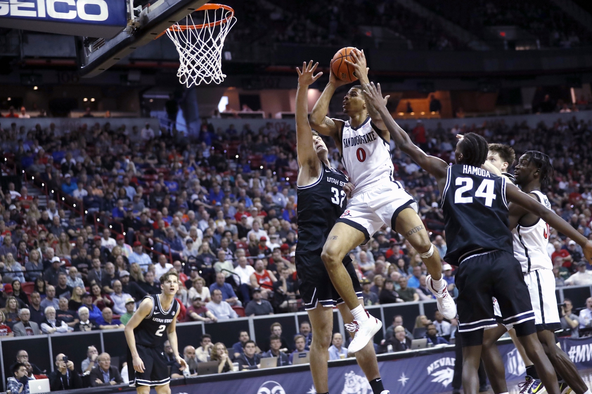 San Diego State beats Utah State for Mountain West title - Las Vegas ...
