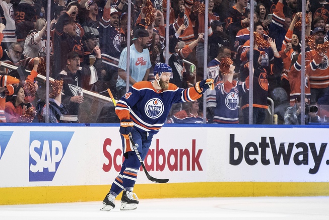 Golden Knights at Oilers, Game 4 - Edmonton Oilers' Mattias Ekholm (14 ...