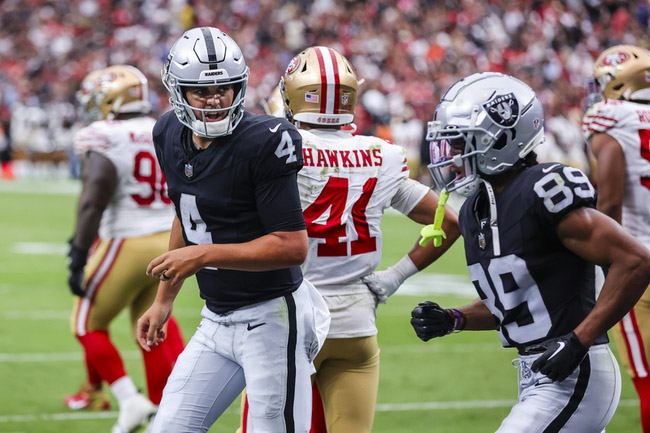 Aidan O'Connell leads Raiders to blowout preseason win over 49ers - Las ...