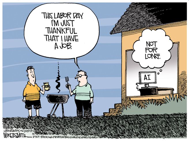 Political Cartoon Labor Day
