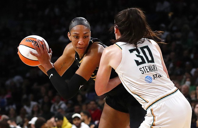Aces' quiet star Young lets play do talking in Game 1 win - Las Vegas ...