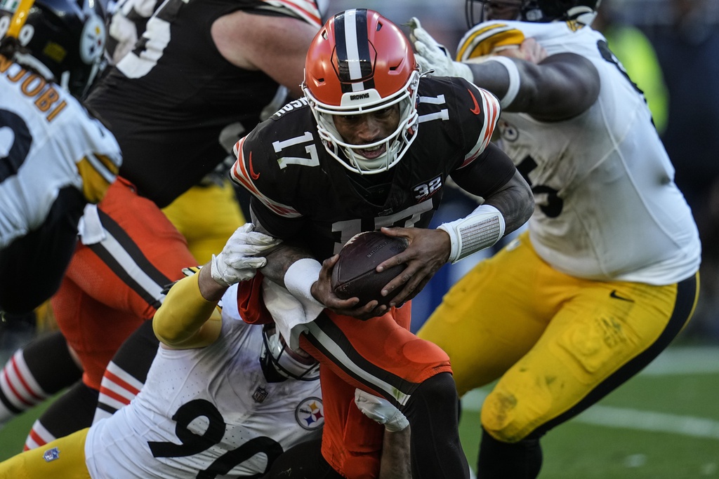 Bishop Gorman grad Dorian Thompson-Robinson rallies Browns to win - Las ...
