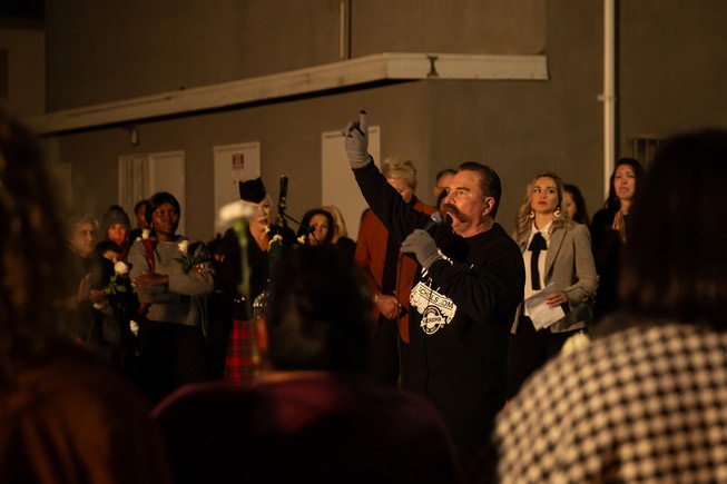 Photograph : Johnathan Lewis Jr. Prayer Vigil - Las Vegas Sun News