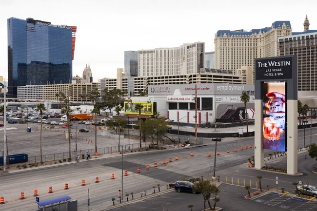 Flamingo Road businesses, freed from F1 bridge, face new dilemma - Las ...