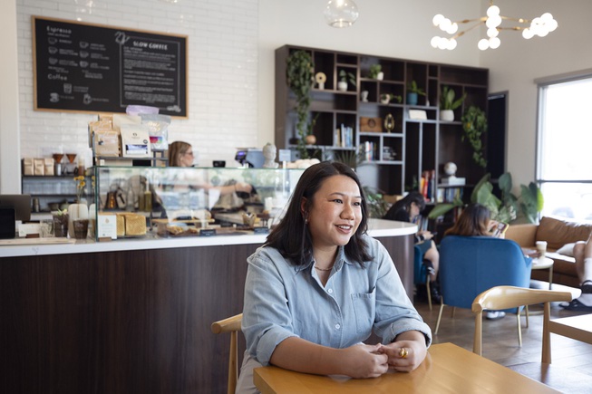 Photograph : Evergreen Coffee Co-Owner Lovely Mempin - Las Vegas Sun News