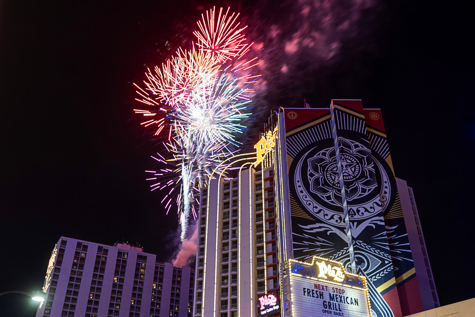 Friday Night Fireworks at the Plaza - Las Vegas Sun News
