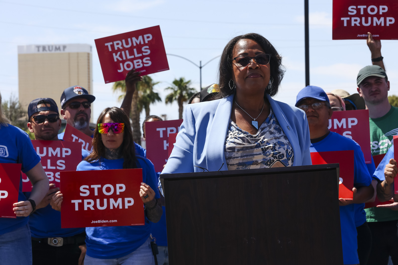 Union Workers Rally Against Trump - Las Vegas Sun News